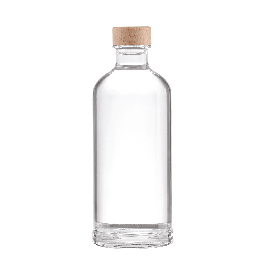 500ml Nordic round glass bottle screw top boston vodka bottle ...