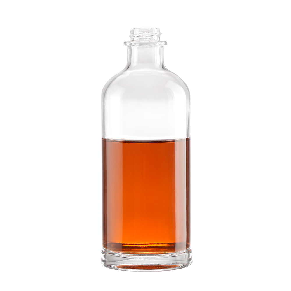 500ml Nordic round glass bottle screw top boston vodka bottle ...